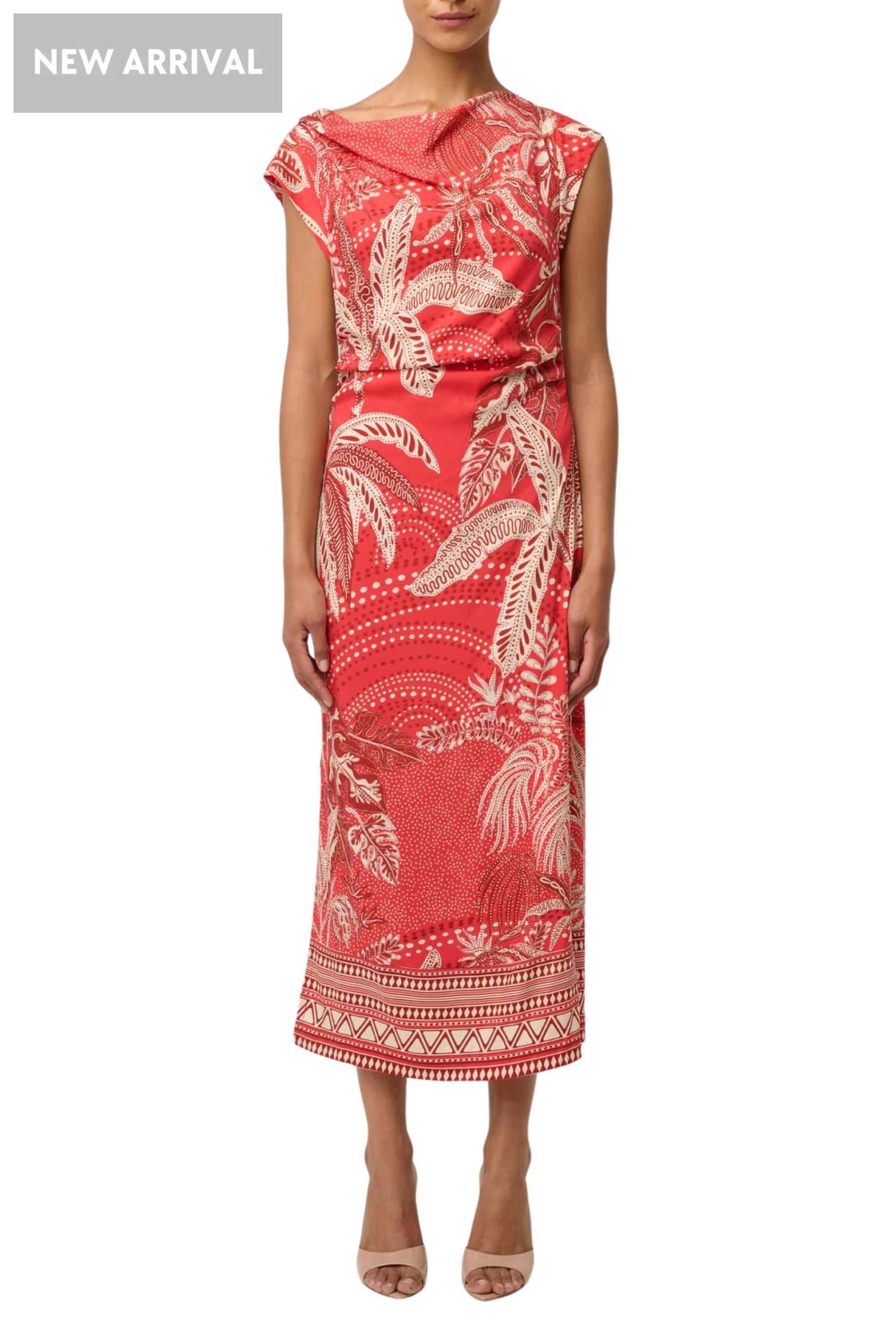 CUPRO COLUMN DRESS - OW42107 – OBriens Clothing Co